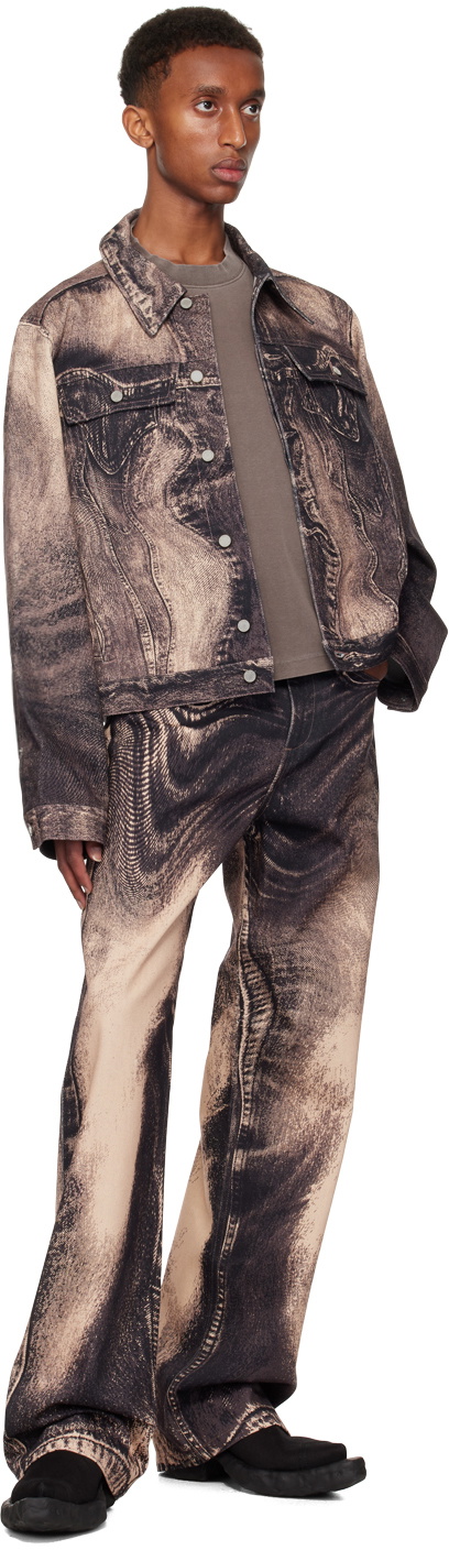 CAMPERLAB Pink Distorted Print Jeans CamperLab