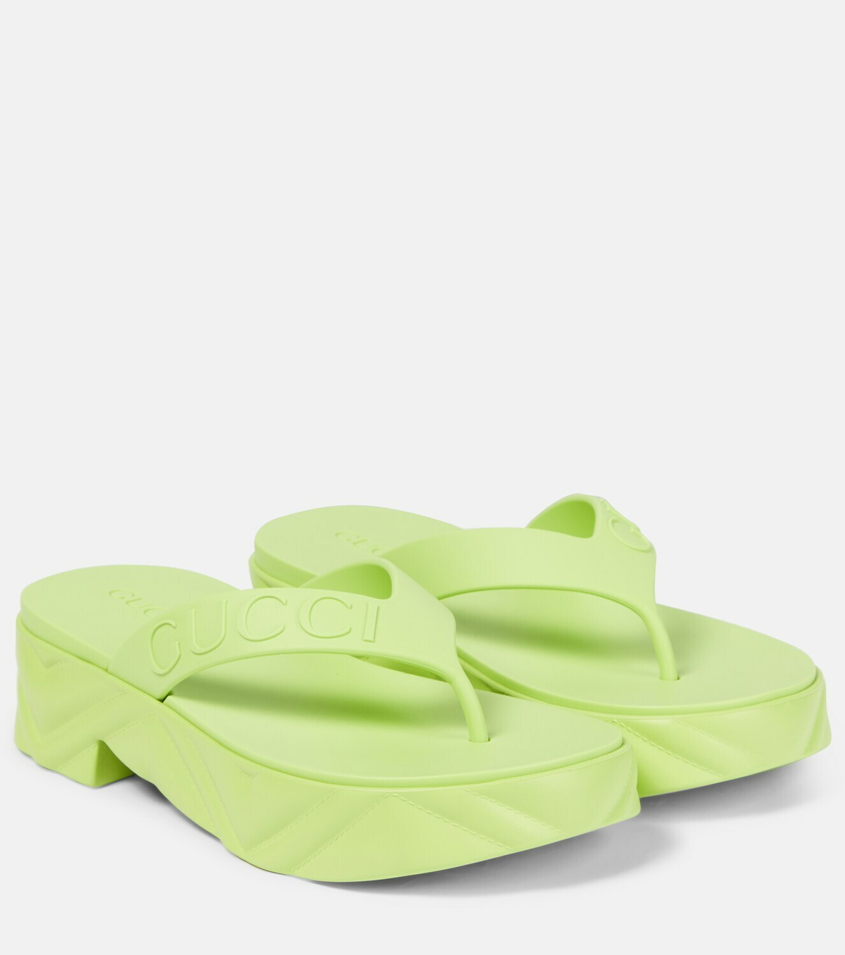 Gucci Logo embossed rubber slides Gucci