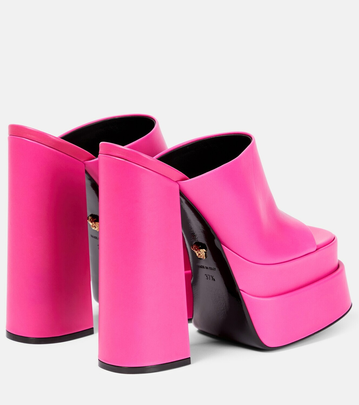 Versace - Leather platform mules Versace