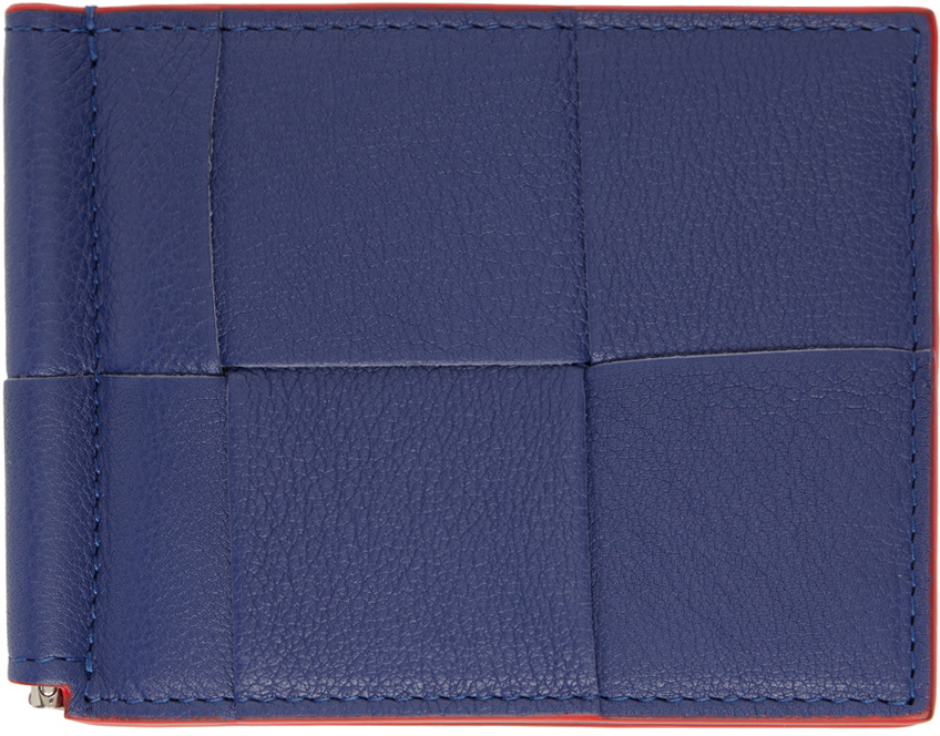 Bottega Veneta Blue Bill Clip Wallet Bottega Veneta