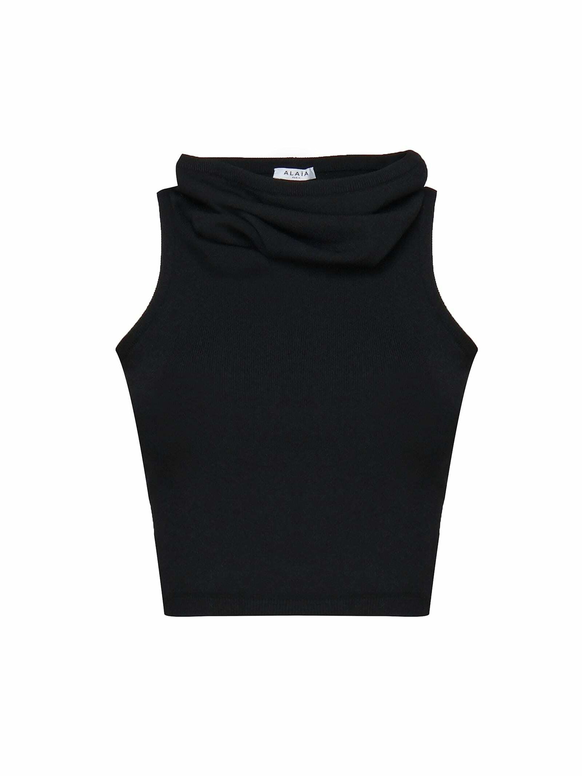 Alaia Black Hooded Top ALAÏA
