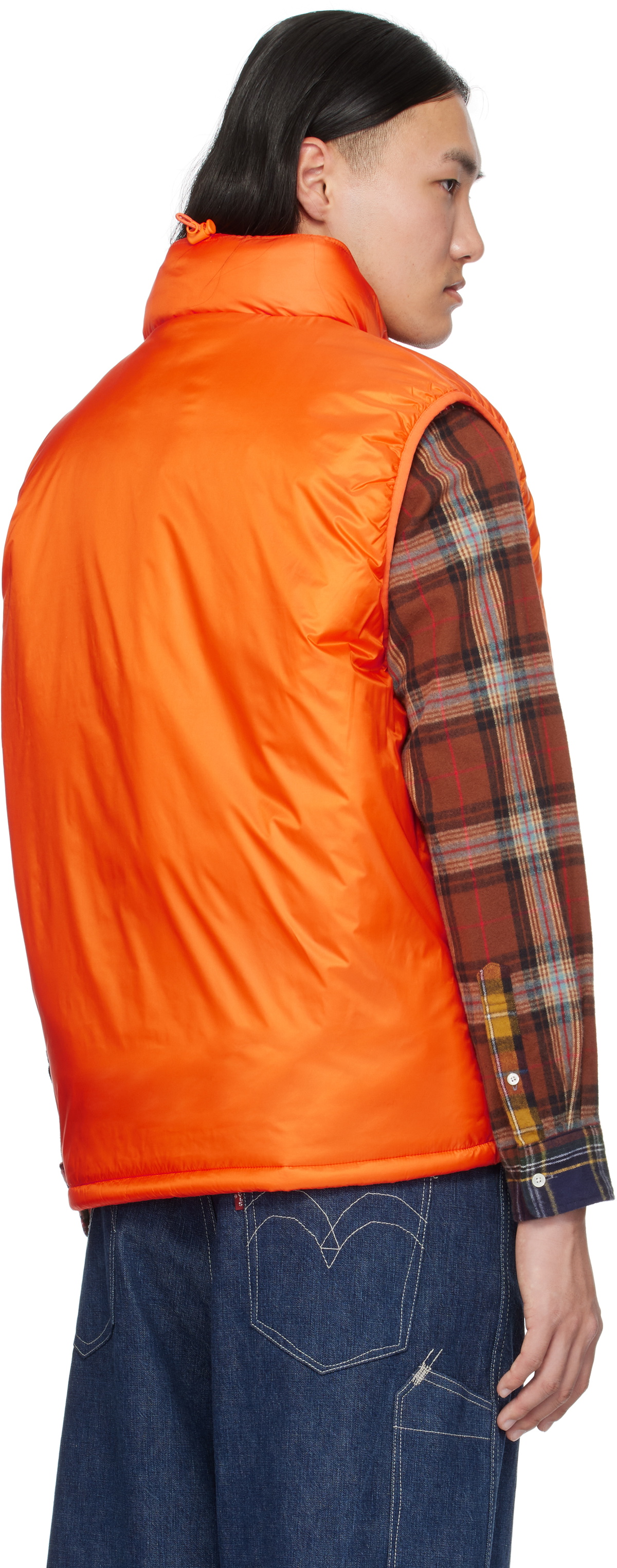 BEAMS PLUS Orange MIL Puff Version 2 Ripstop Vest Beams Plus