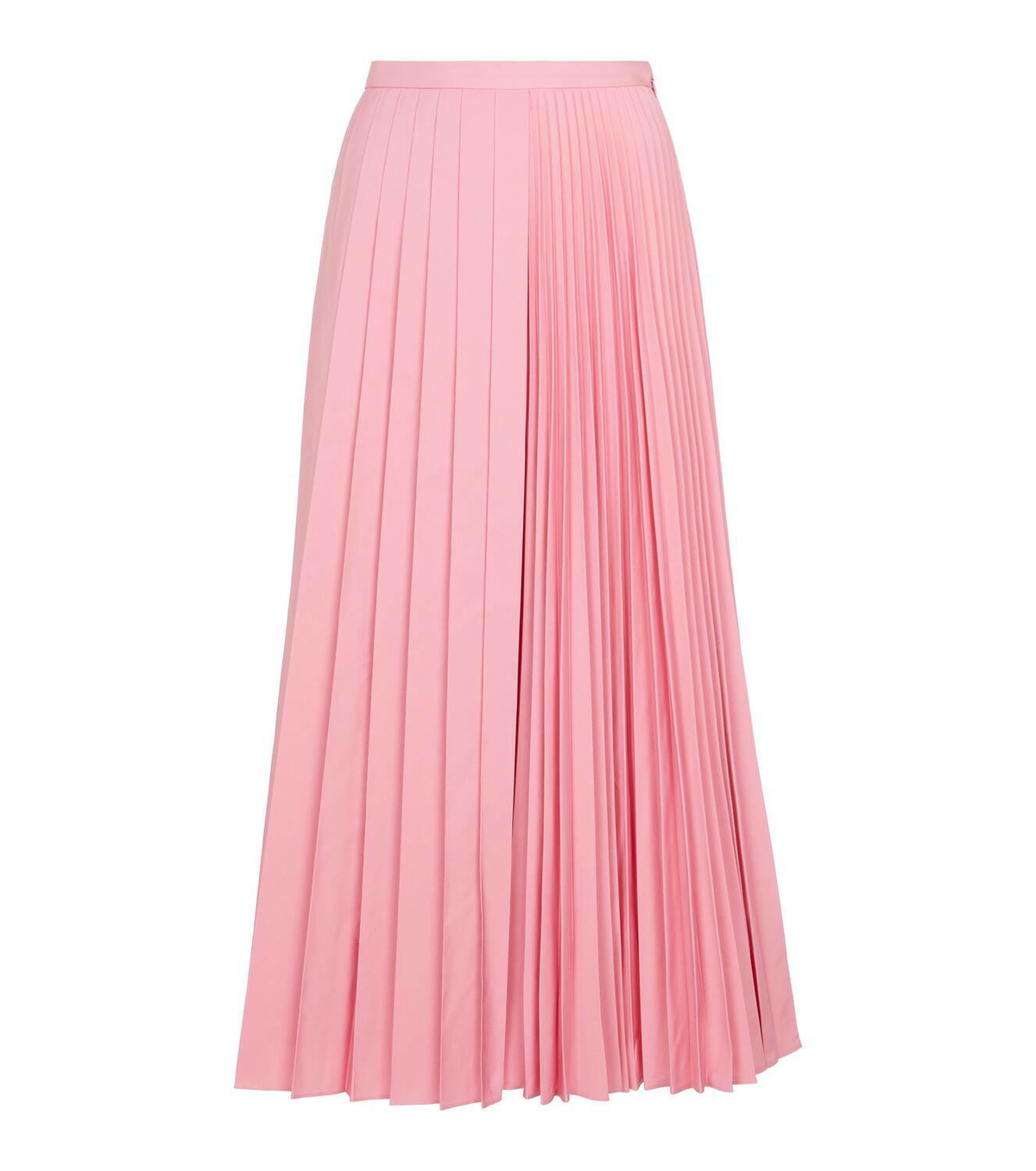 Valentino Pleated micro faille midi skirt Valentino