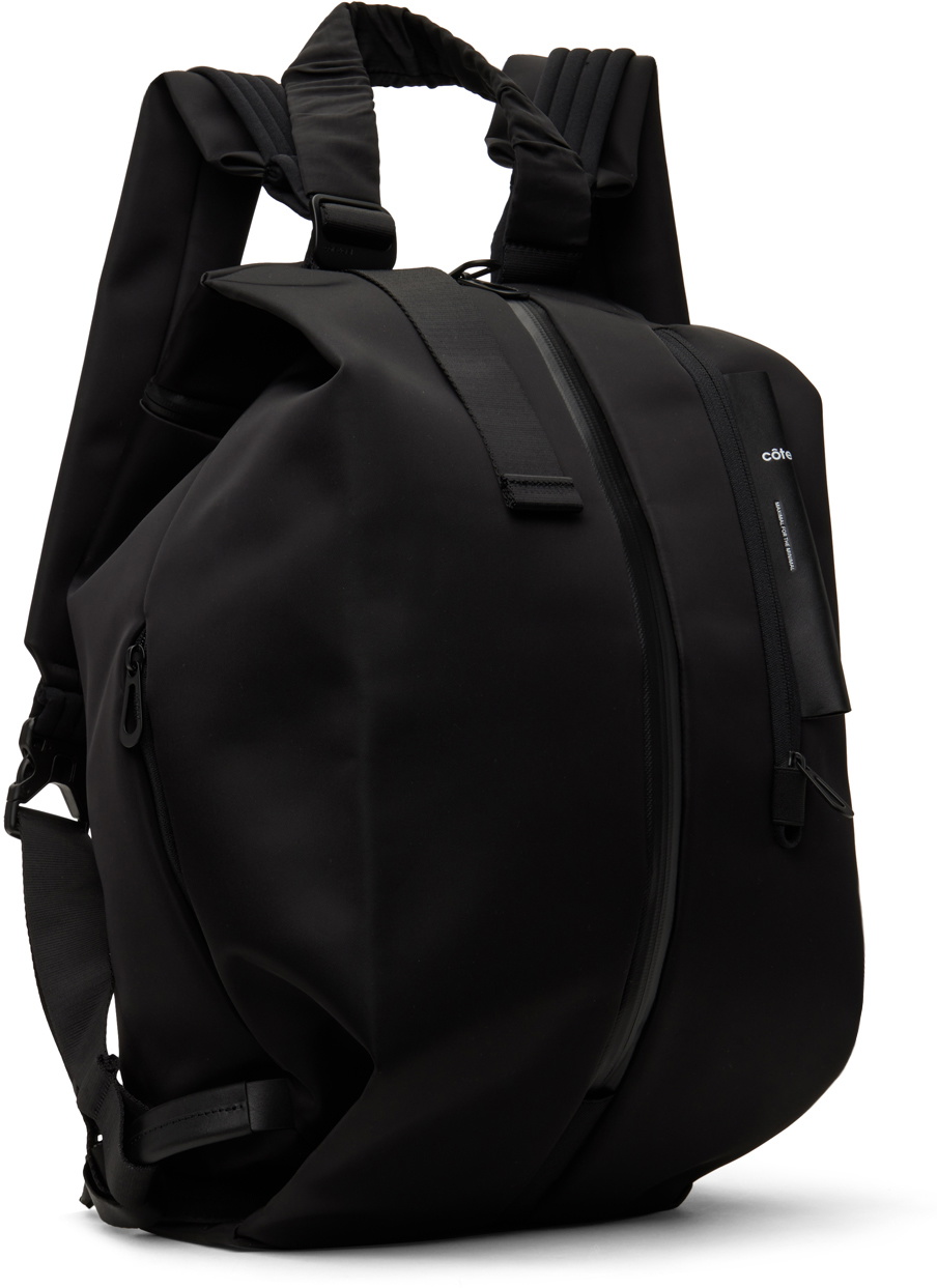Côte&Ciel Black Dala Sleek Nylon Backpack Cote & Ciel