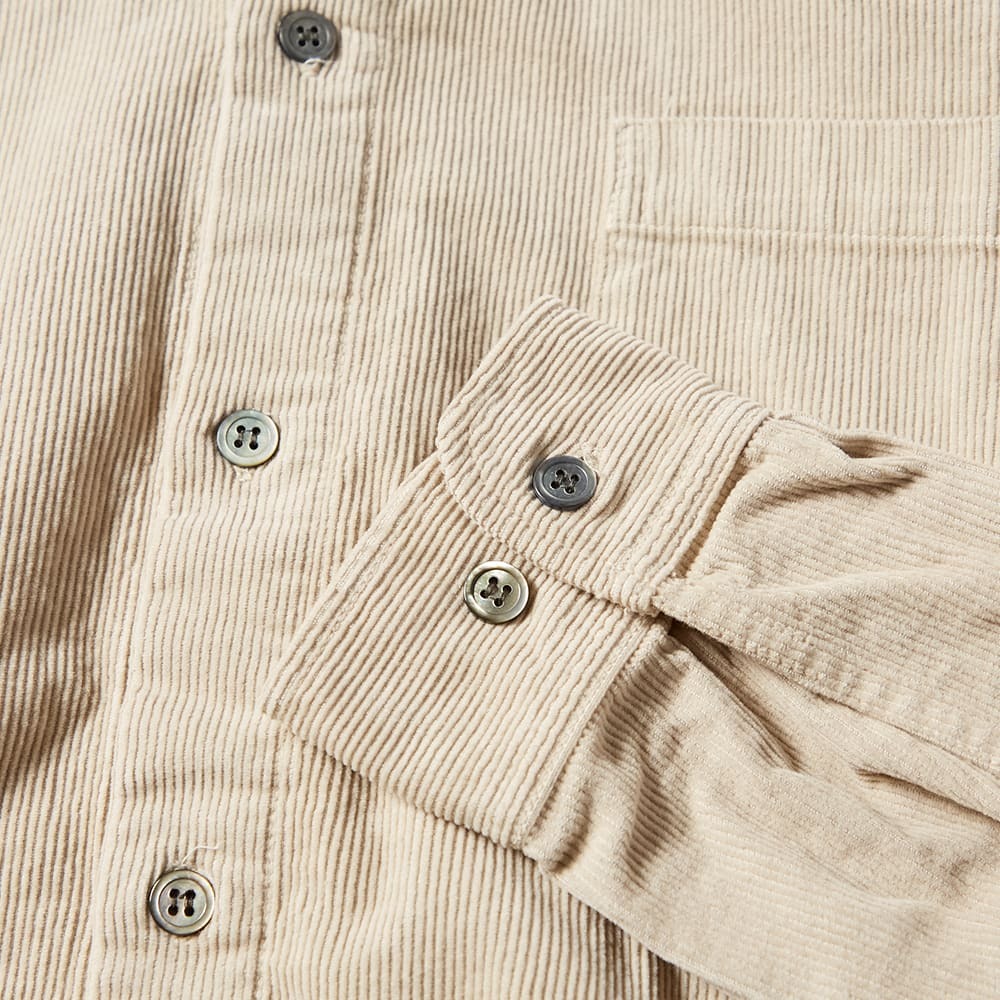John Elliott Men's Corduroy Cloak Shirt in Beige John Elliott