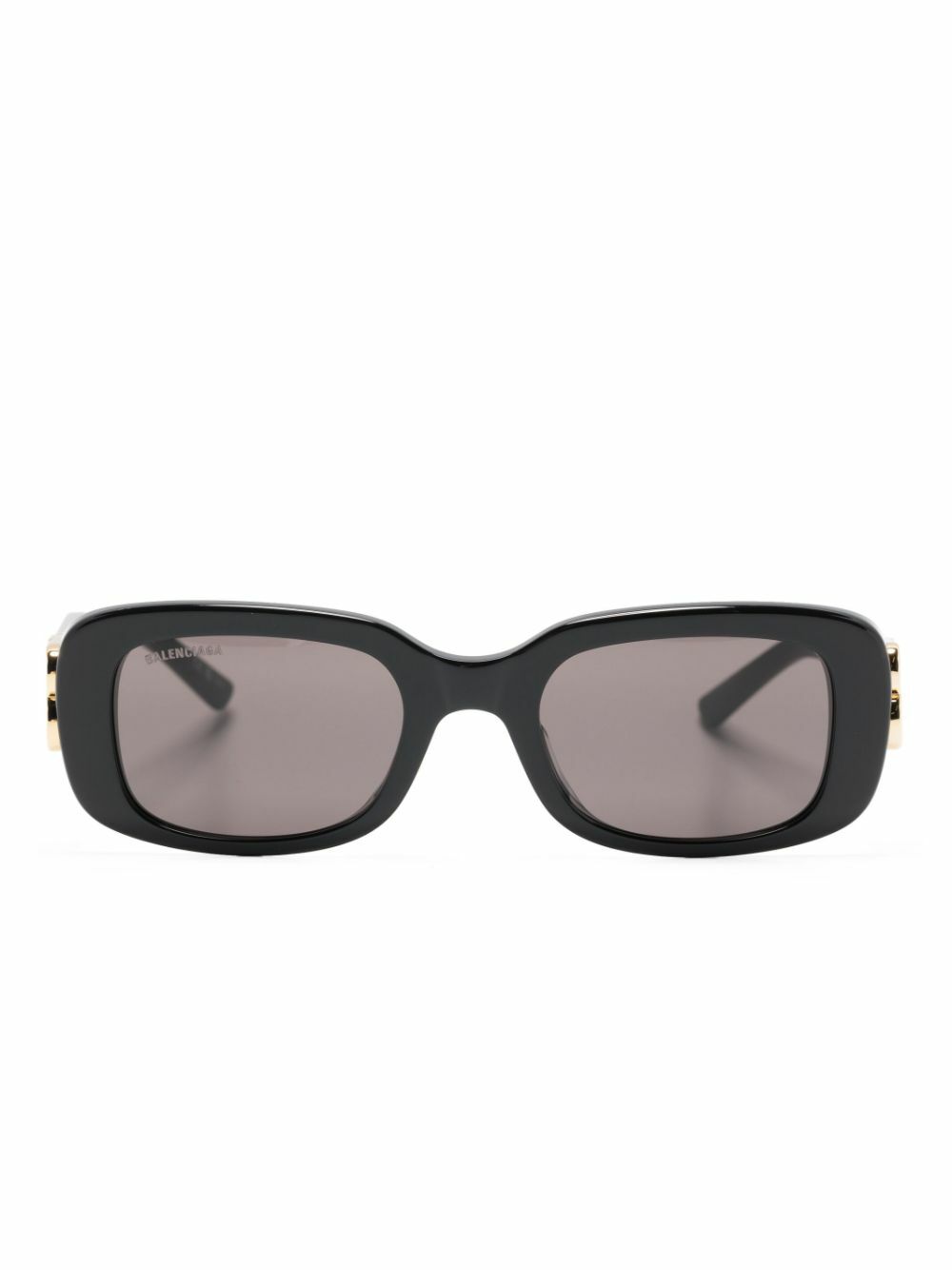 Balenciaga Eyewear Black Dynasty Rectangle Sunglasses Balenciaga