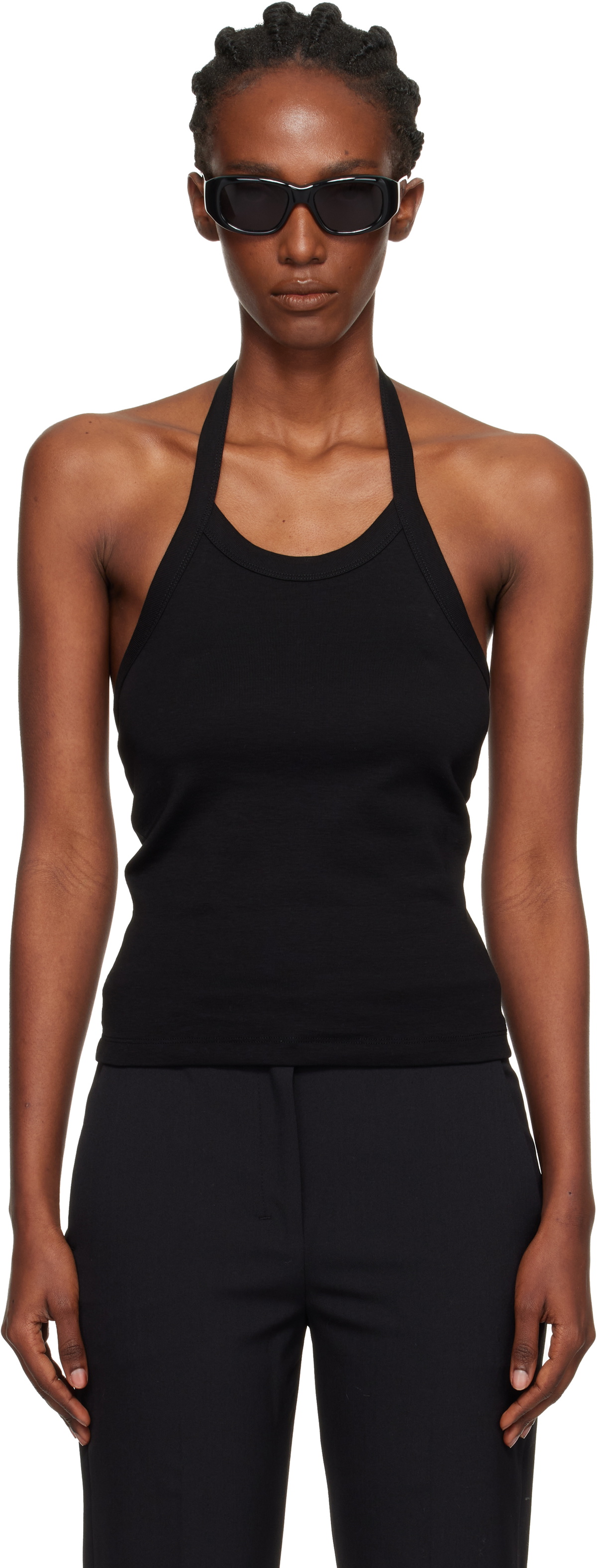 FLORE FLORE Black Angie Tank Top FLORE FLORE