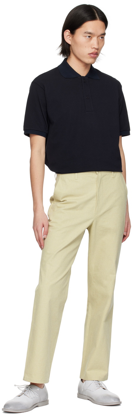 AURALEE Black Button Up Polo Auralee