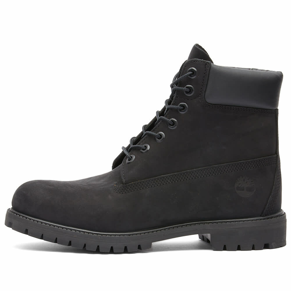 Timberland Men's 6" Premium Boot in Black Nubuck Timberland