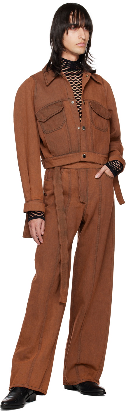 Parnell Mooney SSENSE Exclusive Red Overdyed Jeans