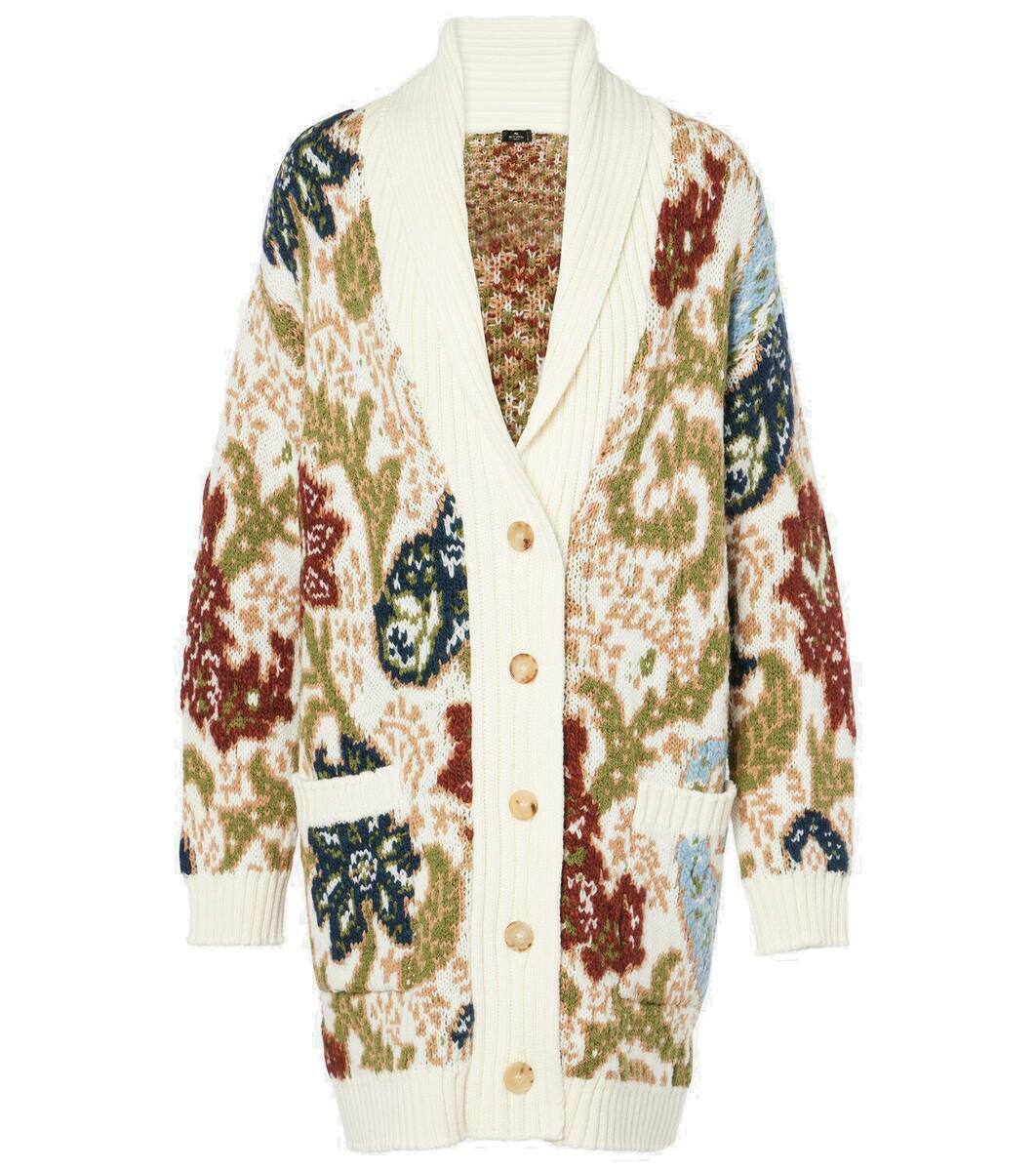 Etro Wool-blend jacquard cardigan Etro