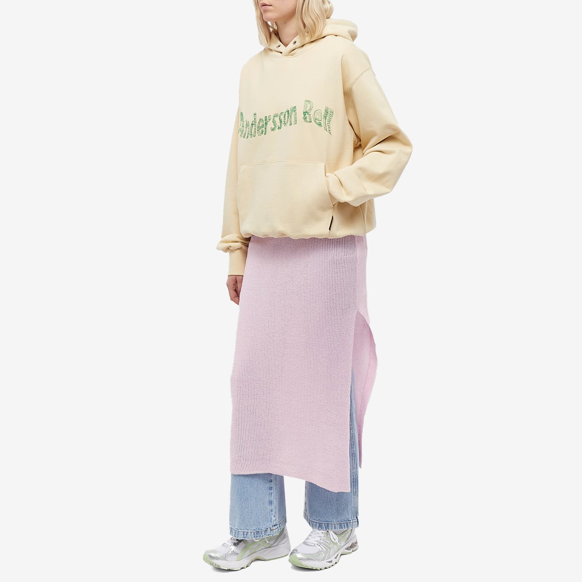 Andersson Bell Women's Twist Logo Emroidery Hoody in Ivory Andersson Bell