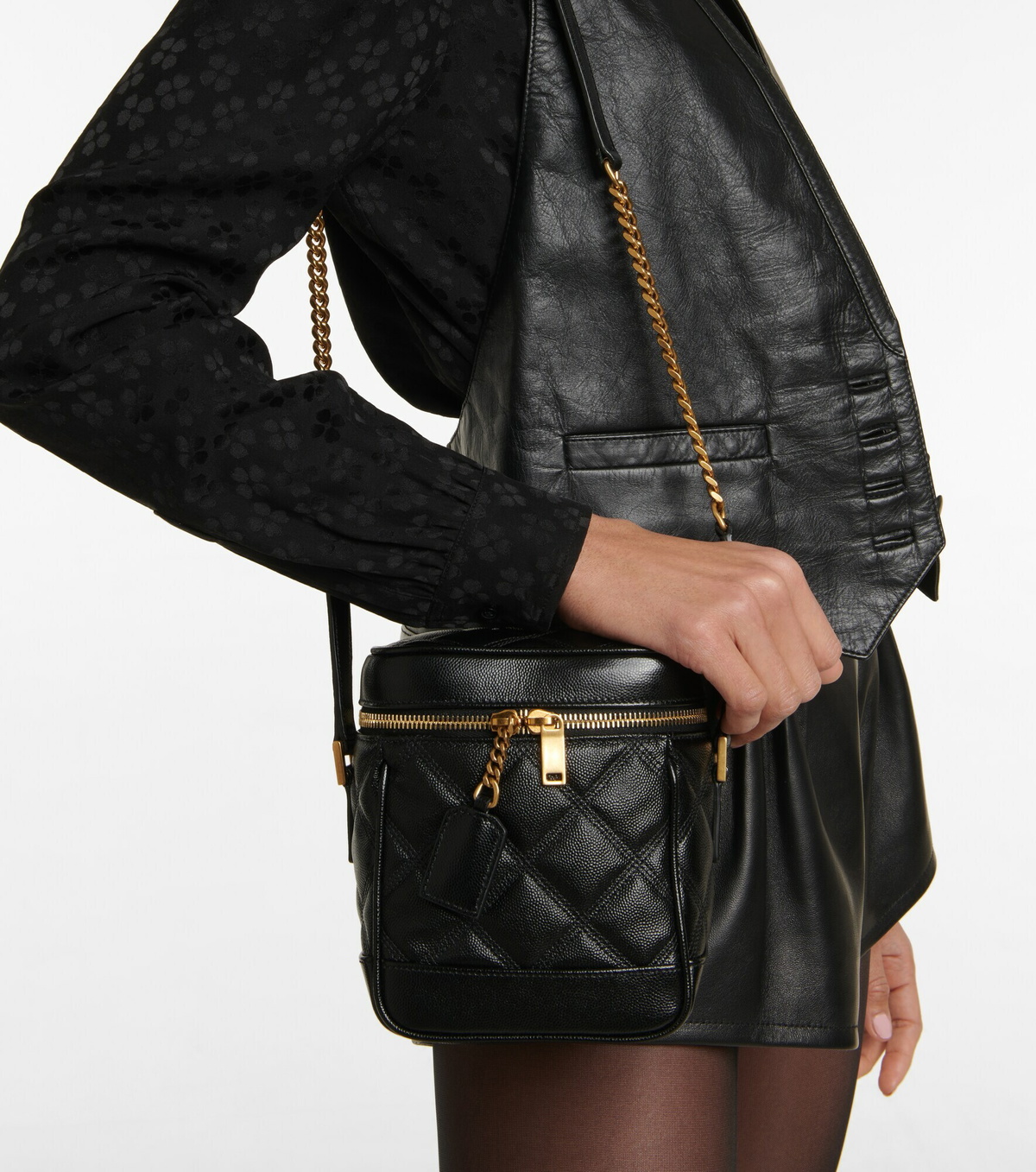 Saint Laurent - Vanity leather crossbody bag Saint Laurent