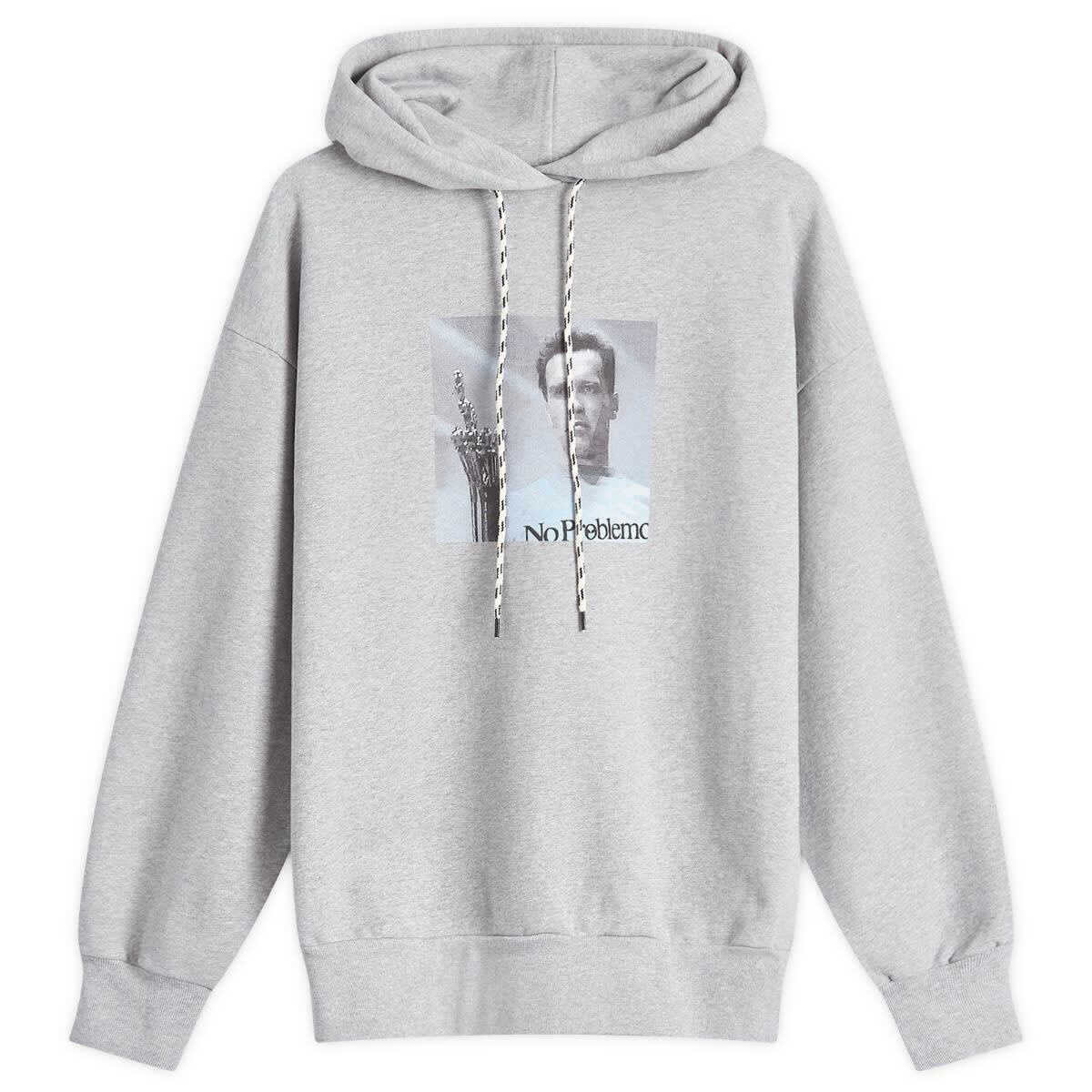 No Problemo Men's I'll Be Back Hoodie in Grey Marl NoProblemo