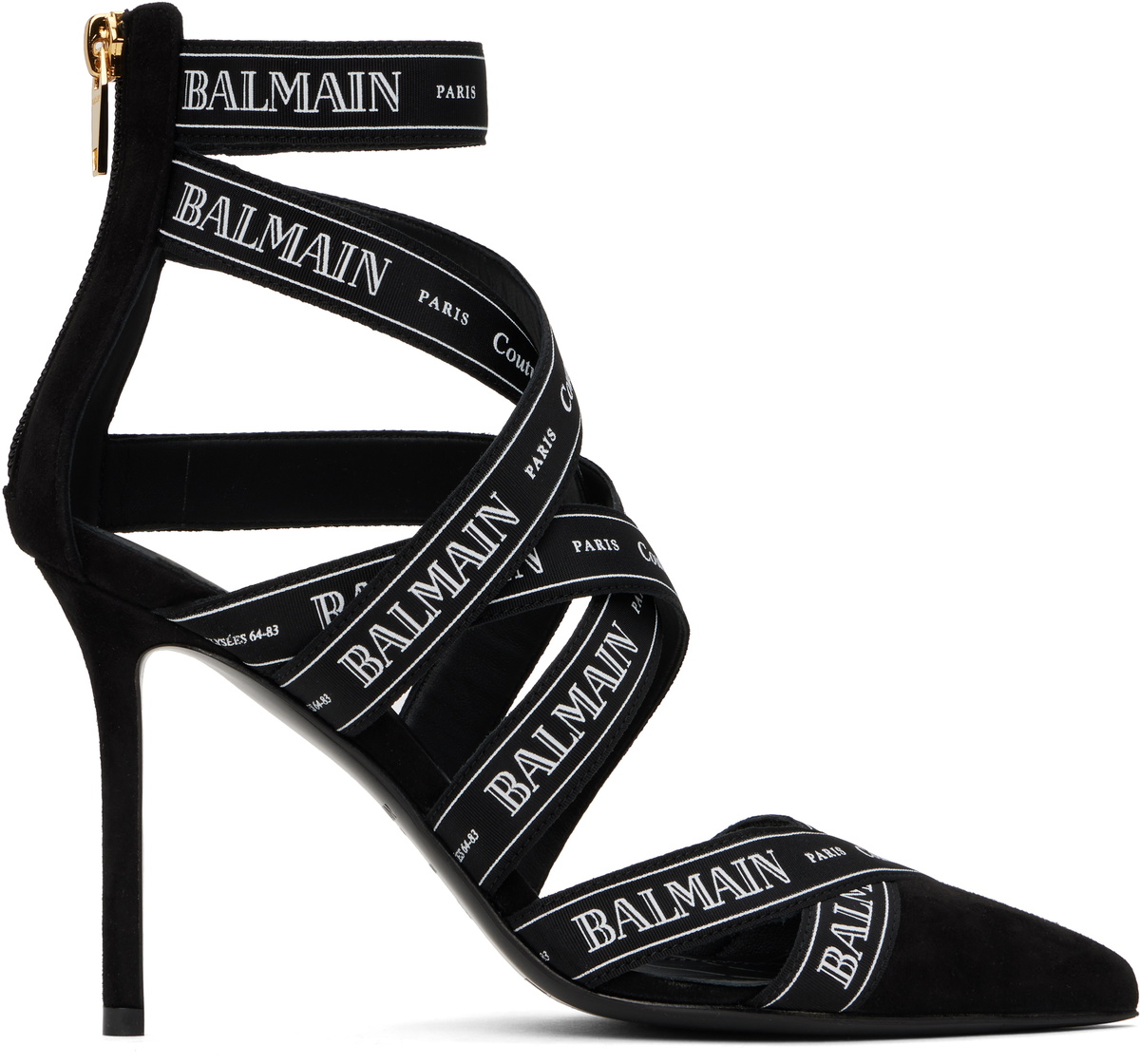 Balmain Black Couture Suede Heels Balmain