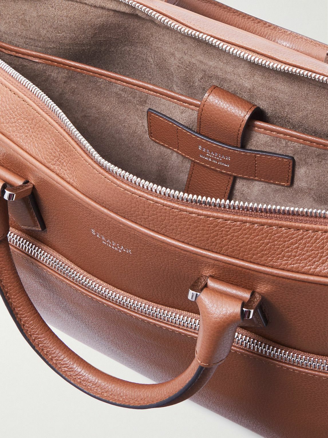 Serapian - Full-Grain Leather Briefcase Serapian