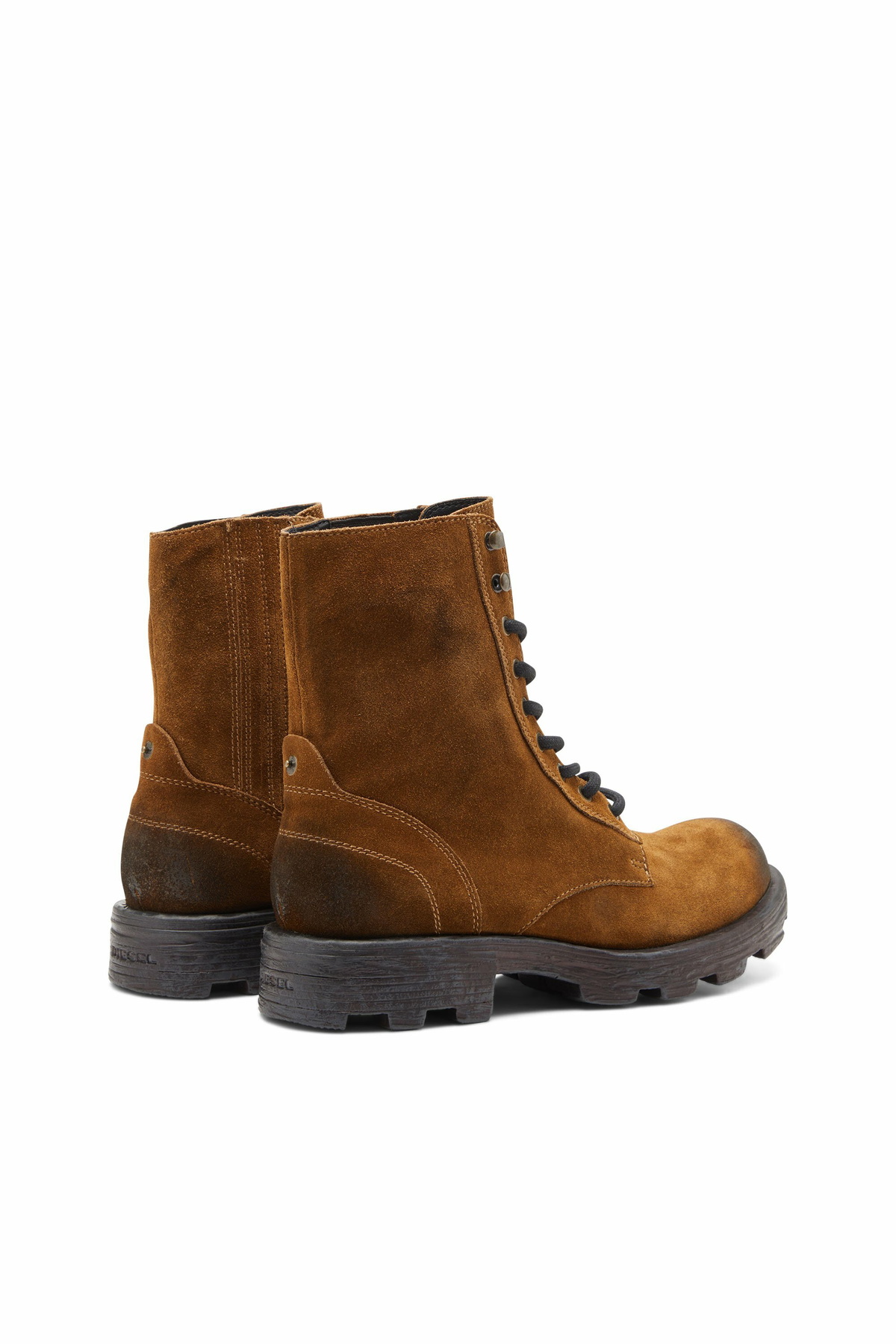 Diesel D-Hammer Bt - Combat boots in oiled suede - Boots Mens in Brown ...
