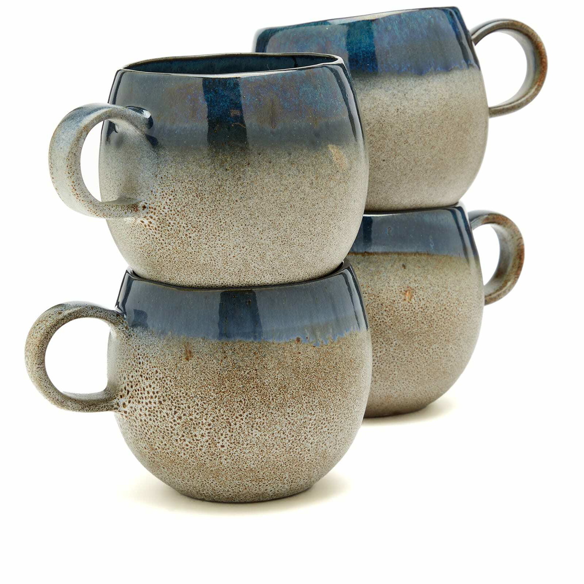 Soho Home Nero Mug - Set of Four in Blue Soho Home