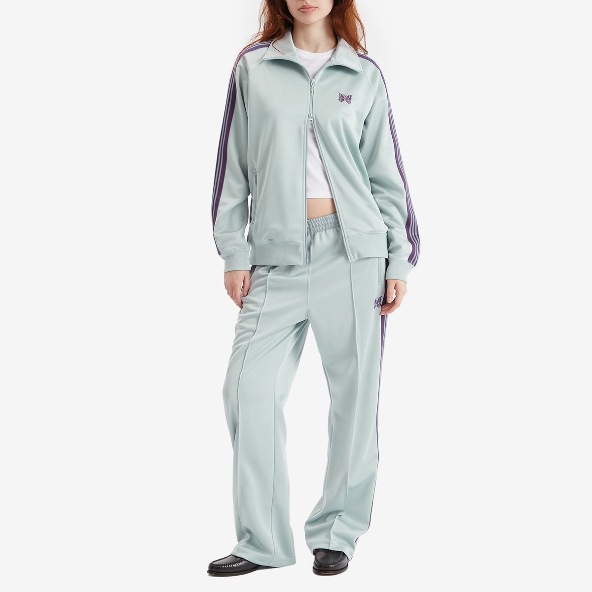 Needles Women's Track Pant in Sax Needles