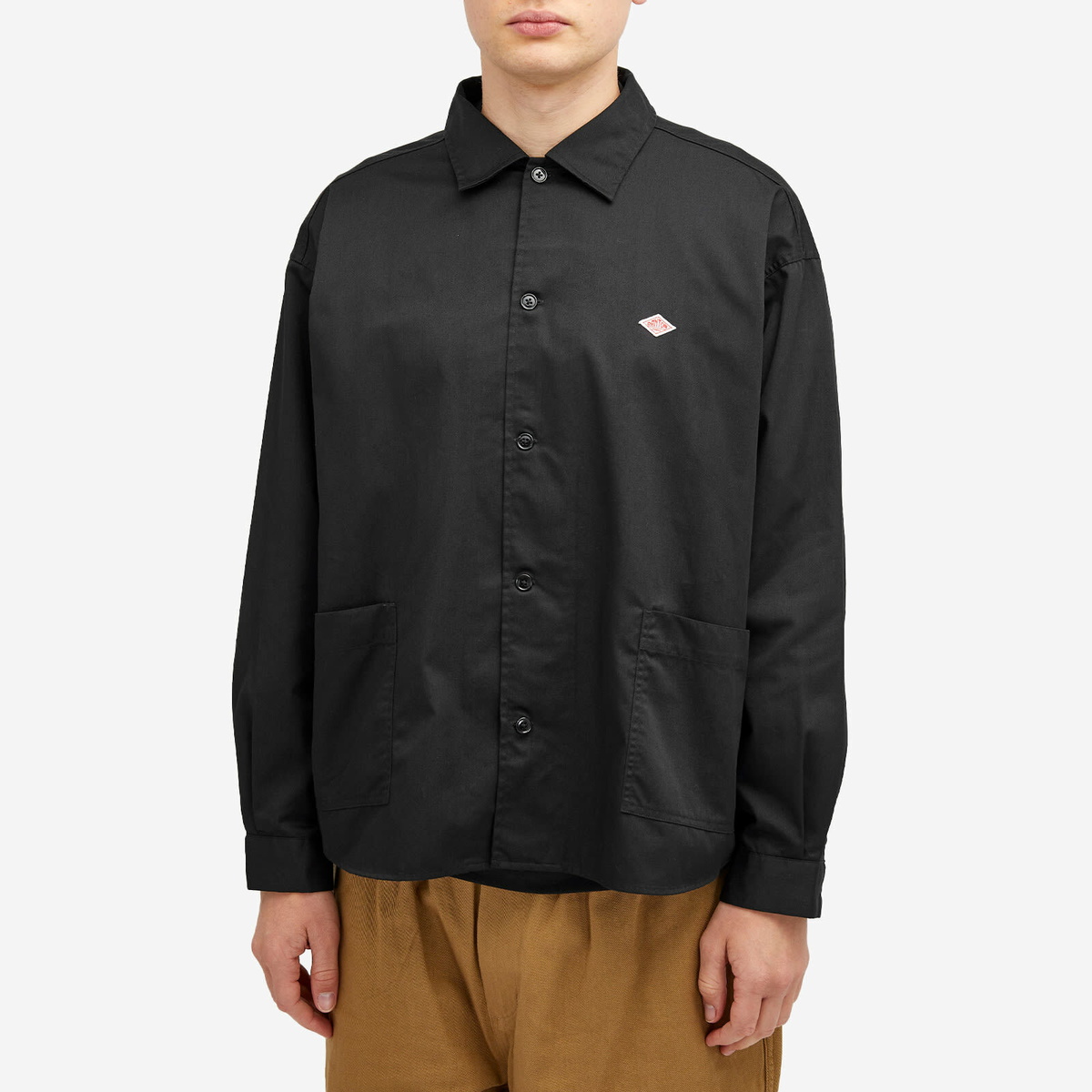 Danton Men's Lightweight Overshirt in Black Danton