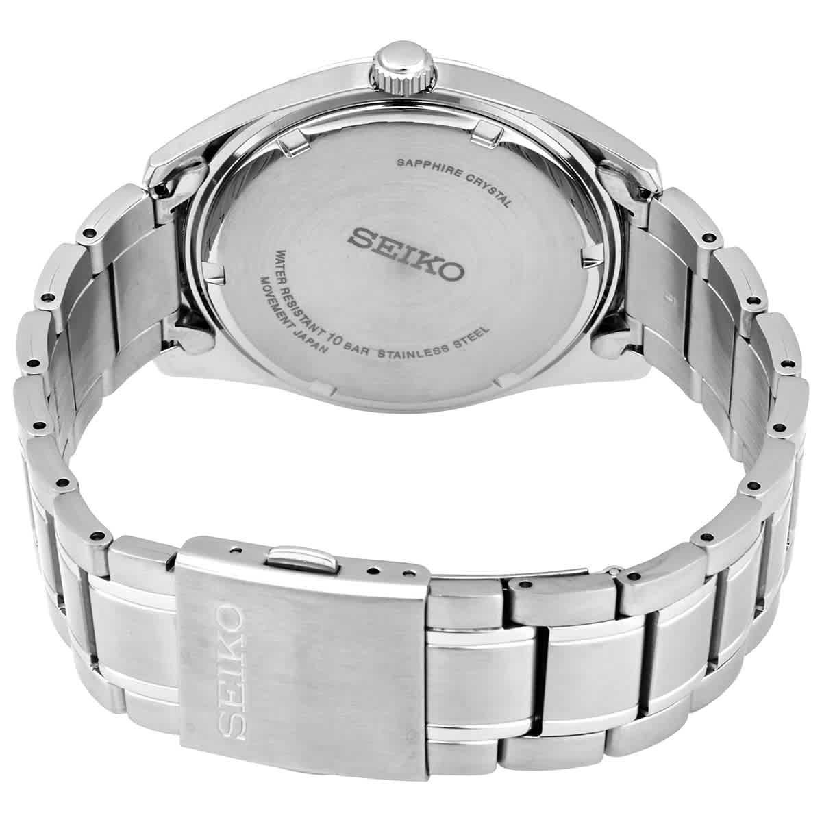 Seiko Essentials Quartz Silver Dial Mens Watch SUR307 Seiko