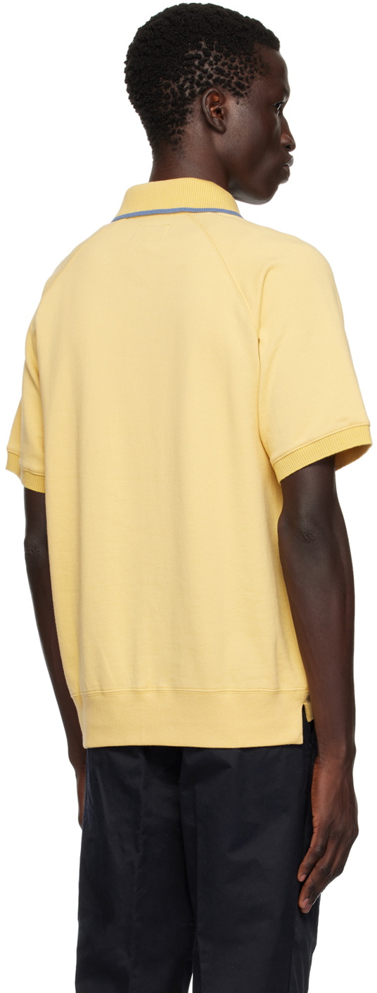 BEAMS PLUS Yellow Half-Zip Polo Beams Plus