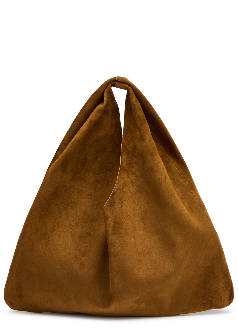 The Row Bindle Small Suede top Handle bag - Caramel - One Size The Row