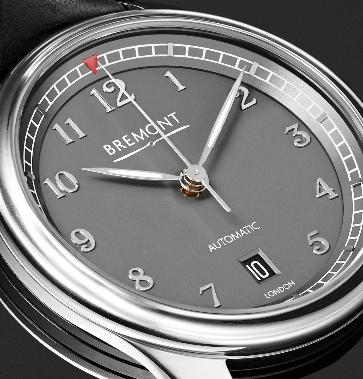 Bremont - Airco Mach 2 40mm Stainless Steel and Leather Watch - Gray ...