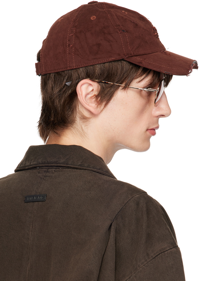 424 Brown Distressed Baseball Cap 424