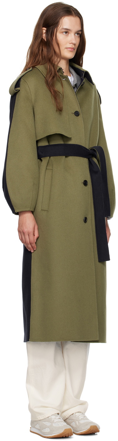 MACKAGE Green & Navy Ceyla Coat Mackage