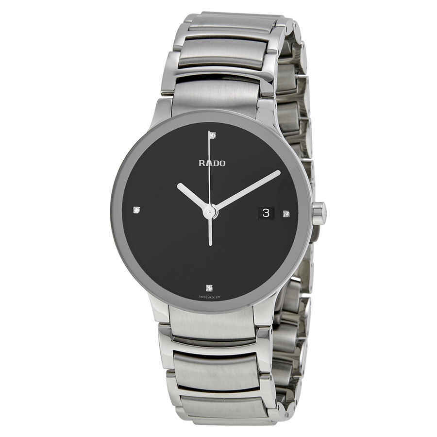 Rado Centrix Jubile Black Diamond Dial Mens Watch R30927713 Rado