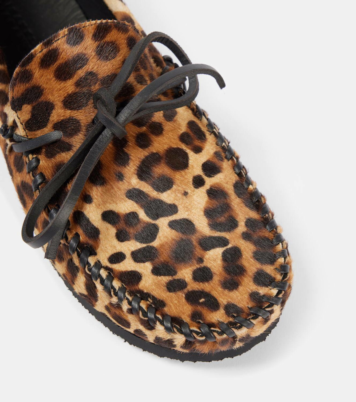 Isabel Marant Fitza leopard-print pony hair loafers Isabel Marant