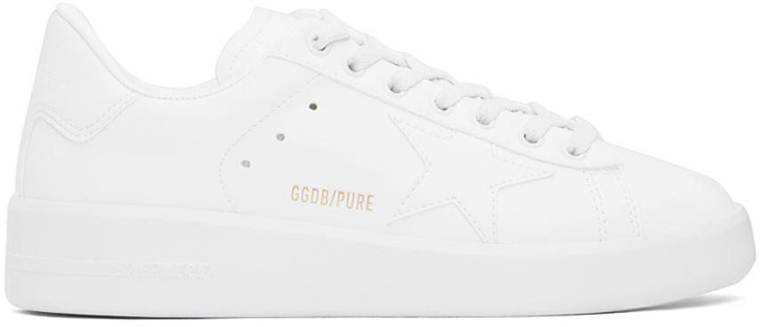 Golden Goose White Purestar Sneakers Golden Goose Deluxe Brand
