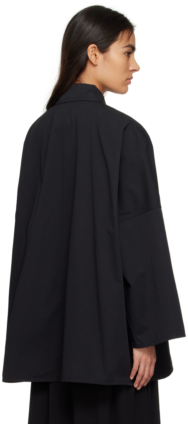 Totême Black Press-Stud Jacket Toteme