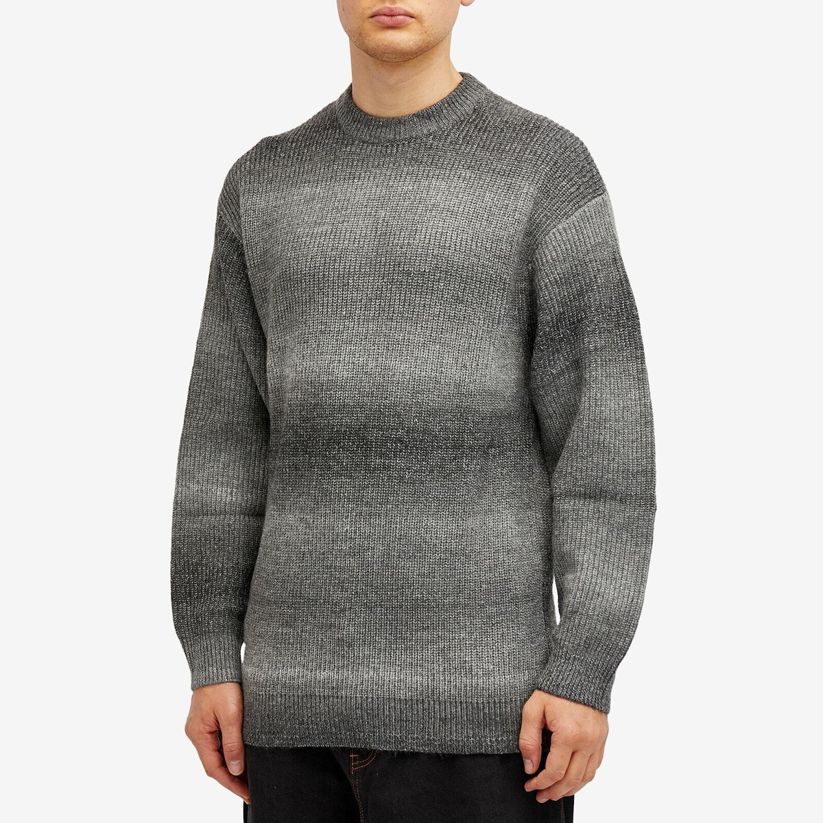 Butter Goods Men's Beams Jumper in Charcoal Butter Goods
