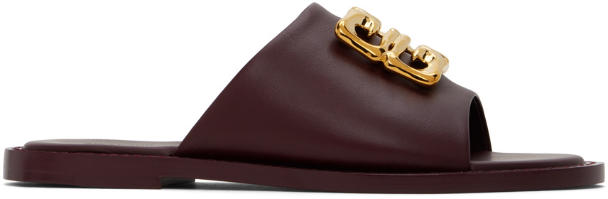 Givenchy Purple 4G Liquid Flat Mules Givenchy