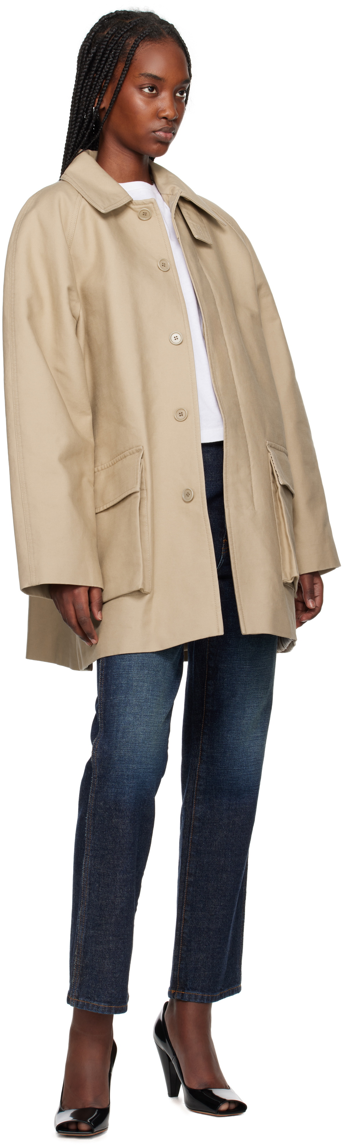 Filippa K Beige Padded Patch Pocket Jacket Filippa K