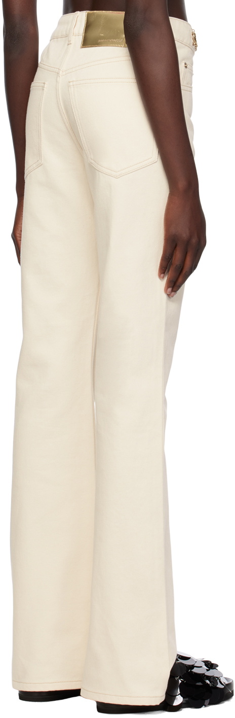 Paco Rabanne Off-White Flared Jeans Paco Rabanne