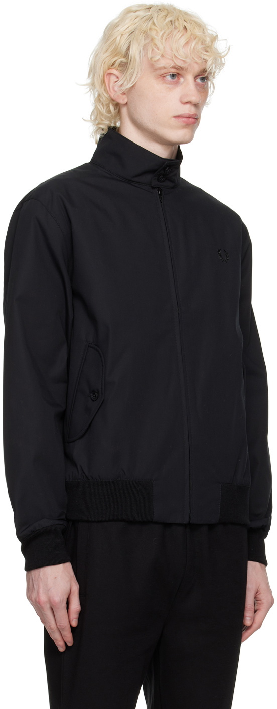 Fred Perry Black Harrington Jacket Fred Perry
