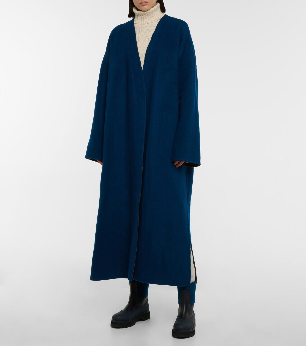 Loro Piana - Alasin reversible checked cashmere coat Loro Piana