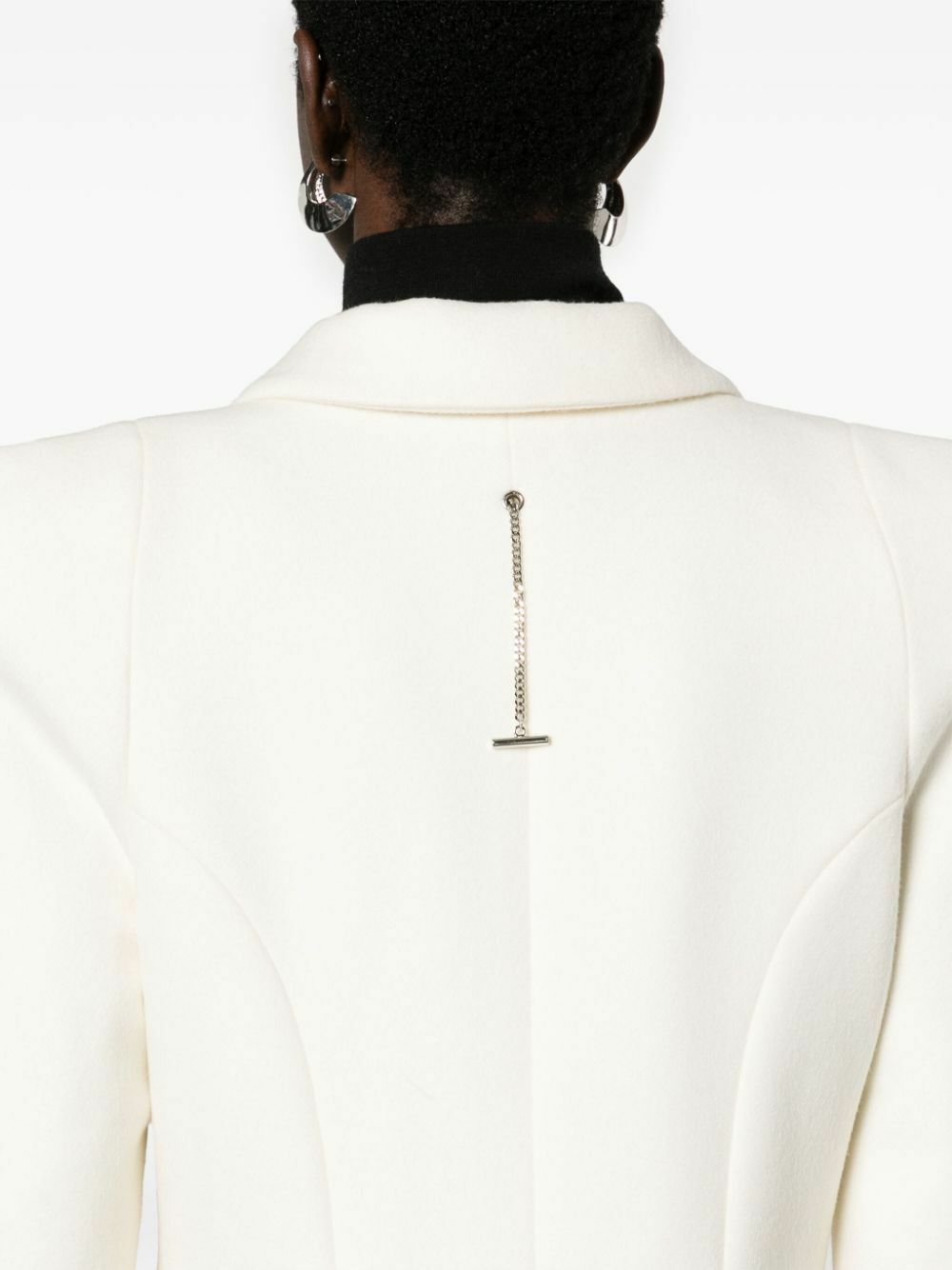 Alexander McQueen Moulded-Shoulder Double-Breasted Coat Alexander McQueen