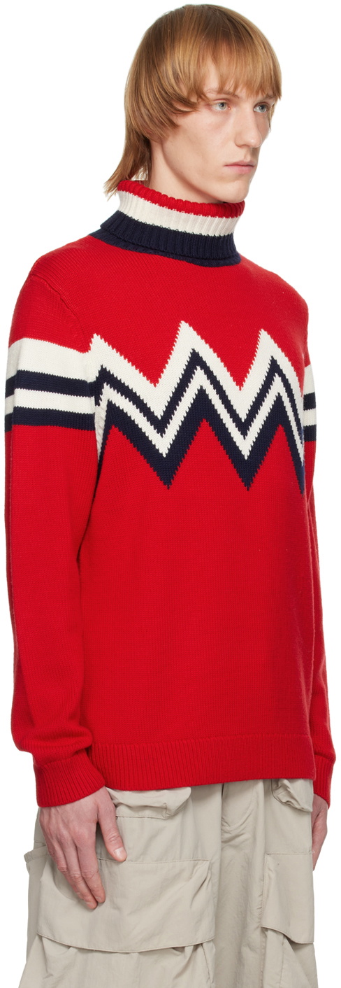 Perfect Moment Red Alpine Sweater