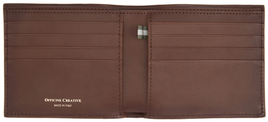 Officine Creative Brown Boudin 23 Moro Bifold Wallet Officine Creative