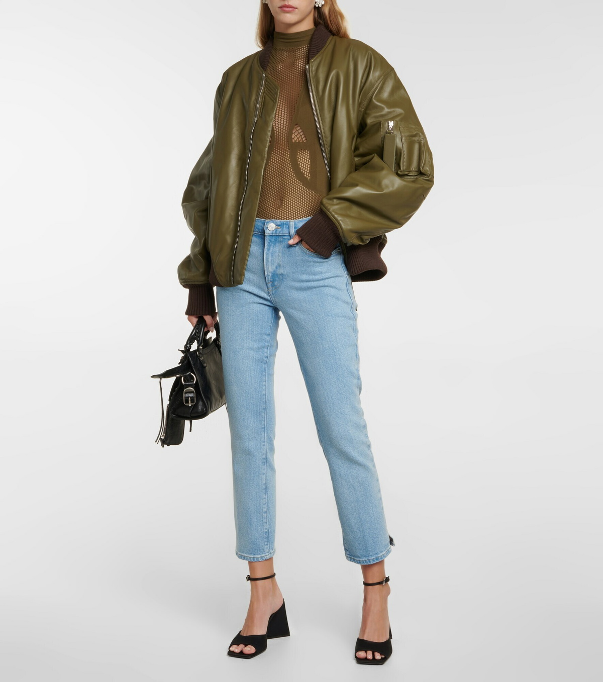 Frame - Le High Straight high-rise slim jeans Frame Denim