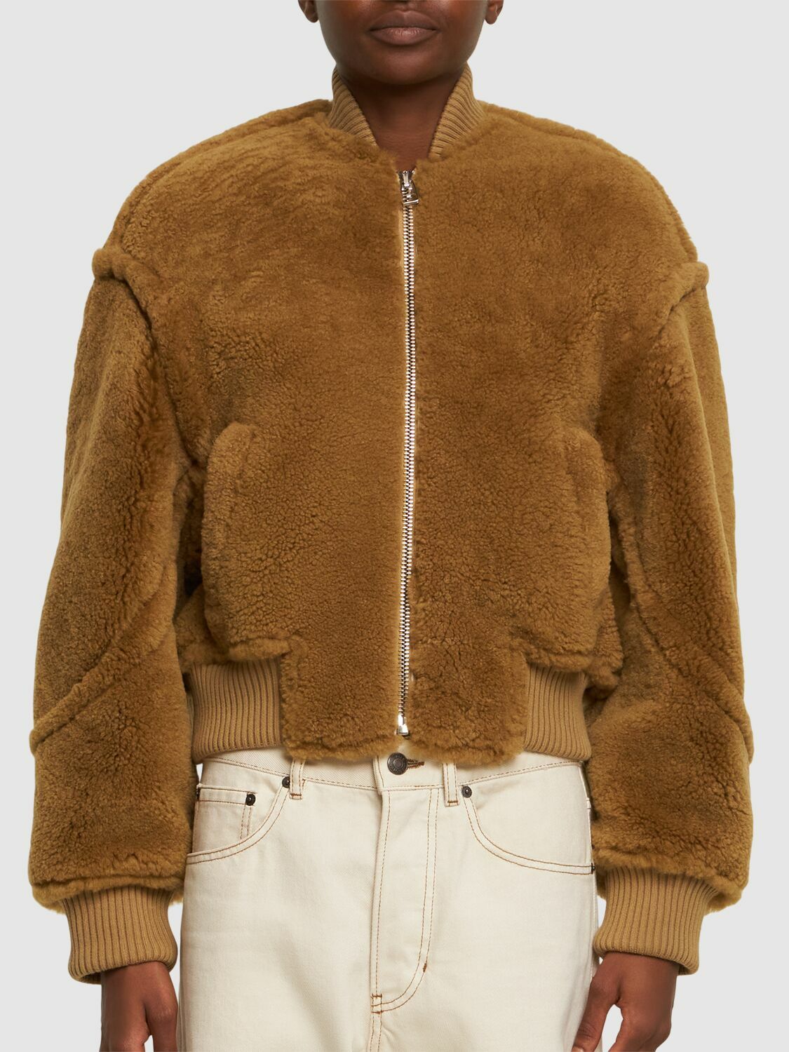 JACQUEMUS - Le Blouson Pilou Lamb Fur Jacket Jacquemus