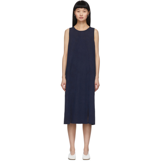 Blue Blue Japan Indigo Rib Knit Dress Blue Blue Japan