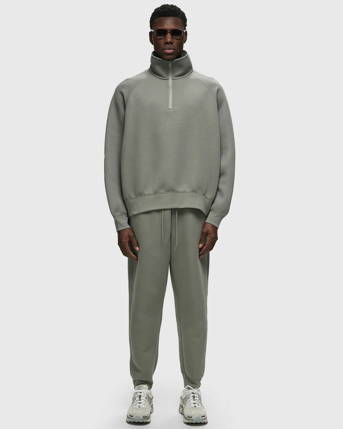 Nike Tech Fleece Reimagined 1/2 Zip Top Black - Mens - Half Zips Nike