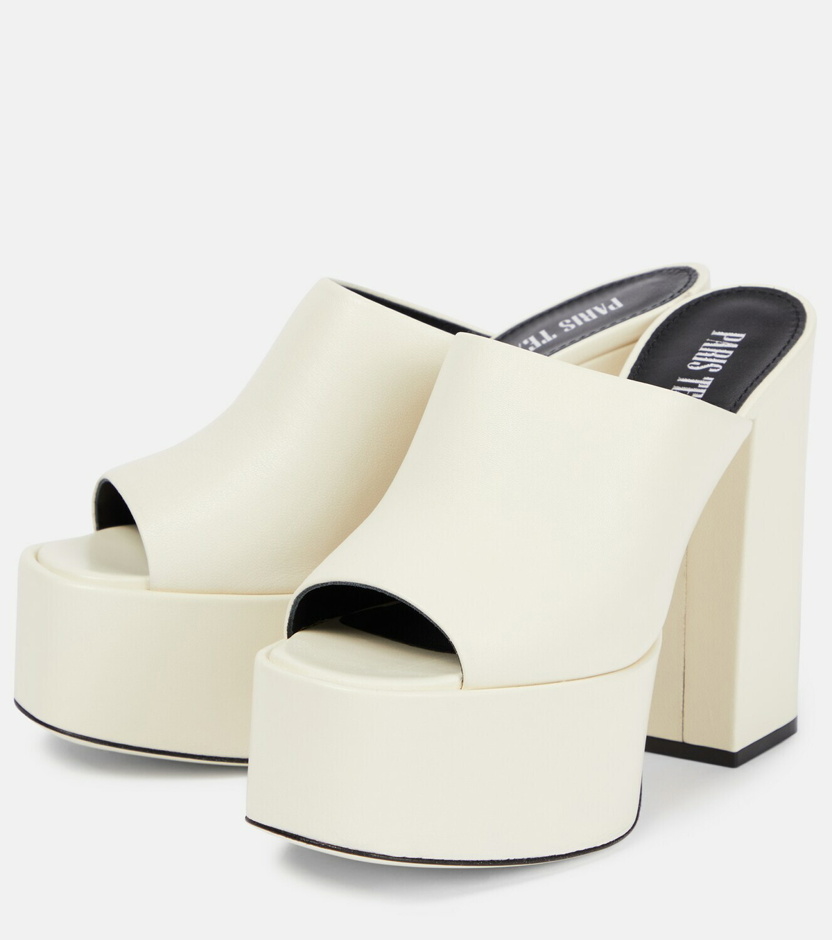 Paris Texas Sasha leather platform mules Paris Texas