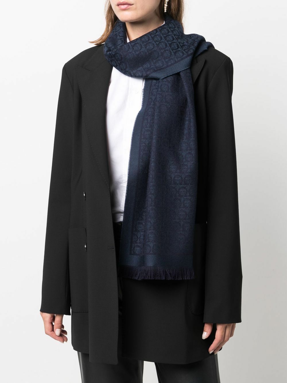 FERRAGAMO - Gancini Wool Scarf Salvatore Ferragamo