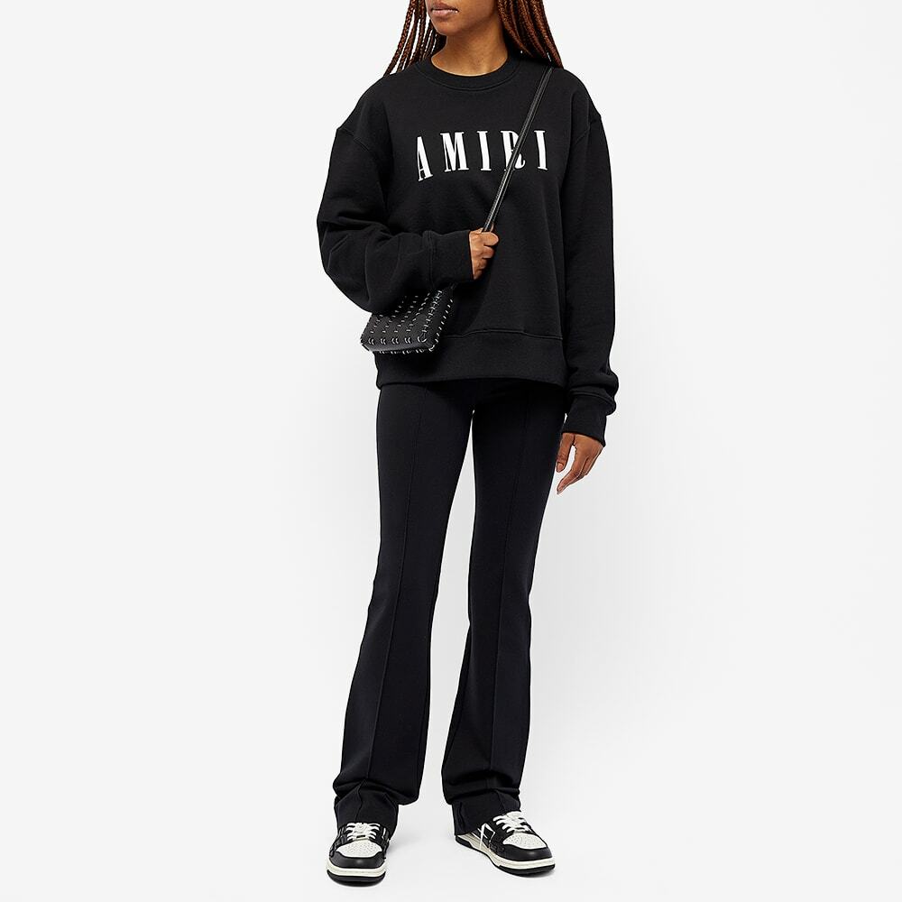AMIRI Women's Core Logo Crew Neck Sweat in Black Amiri